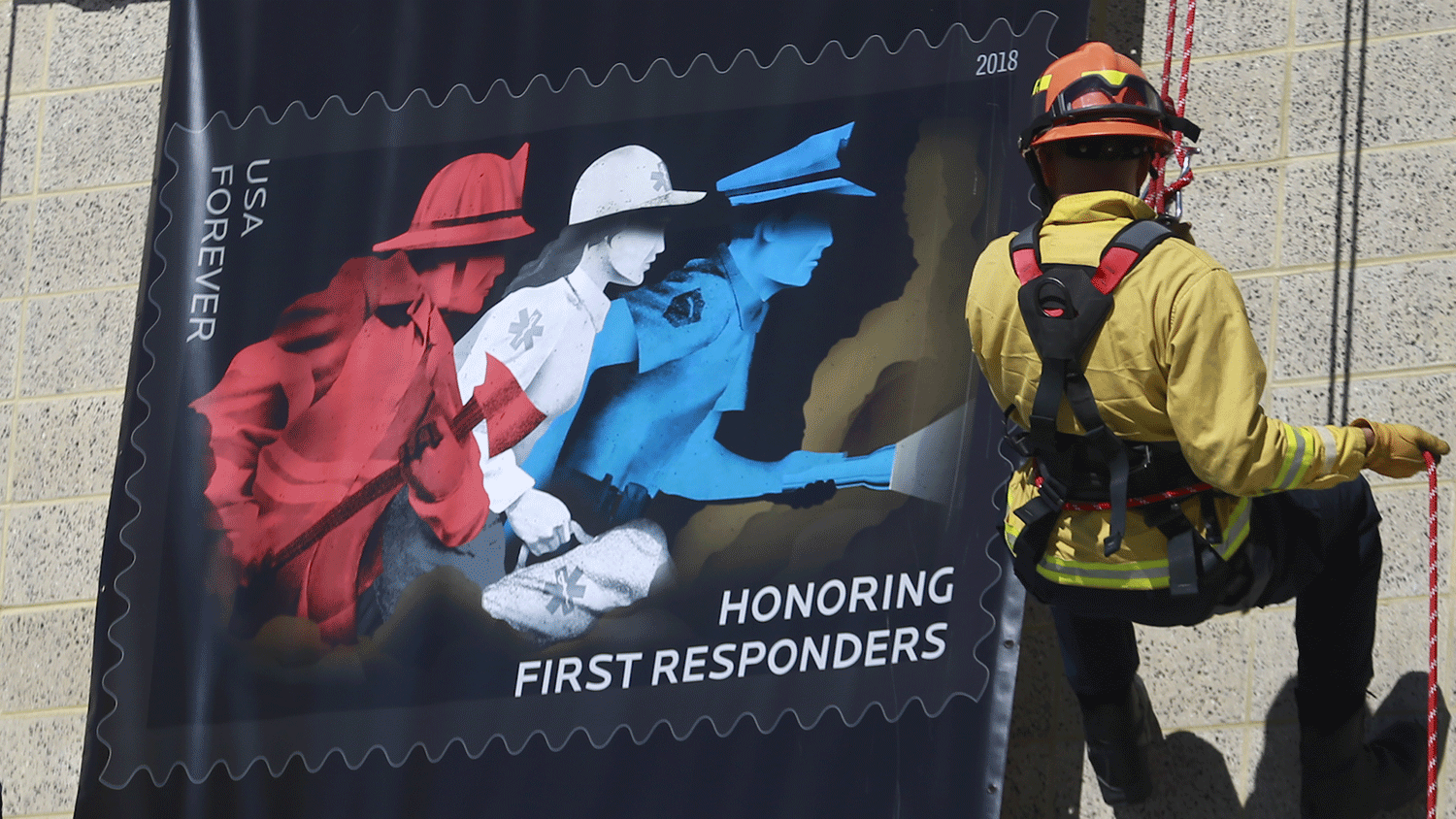 First responders stamp unveiling